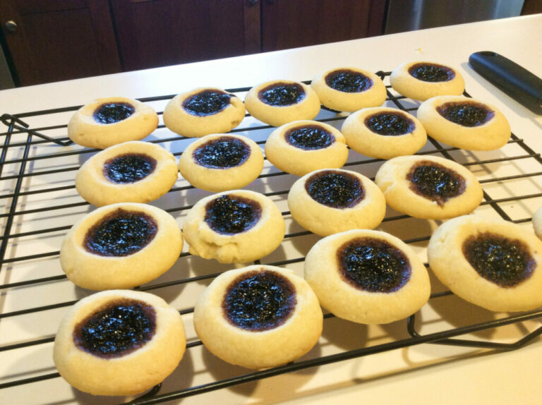 Raspberry Thumbprint Cookies - Baking Naturally
